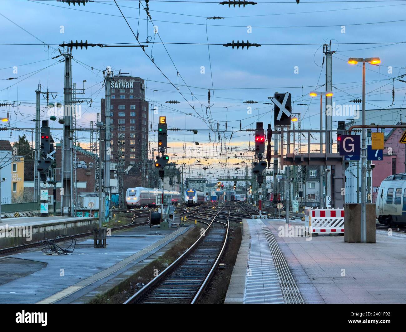 Cologne central station with an ICE train Deutsche Bahn on Feb 25, 2024 ...