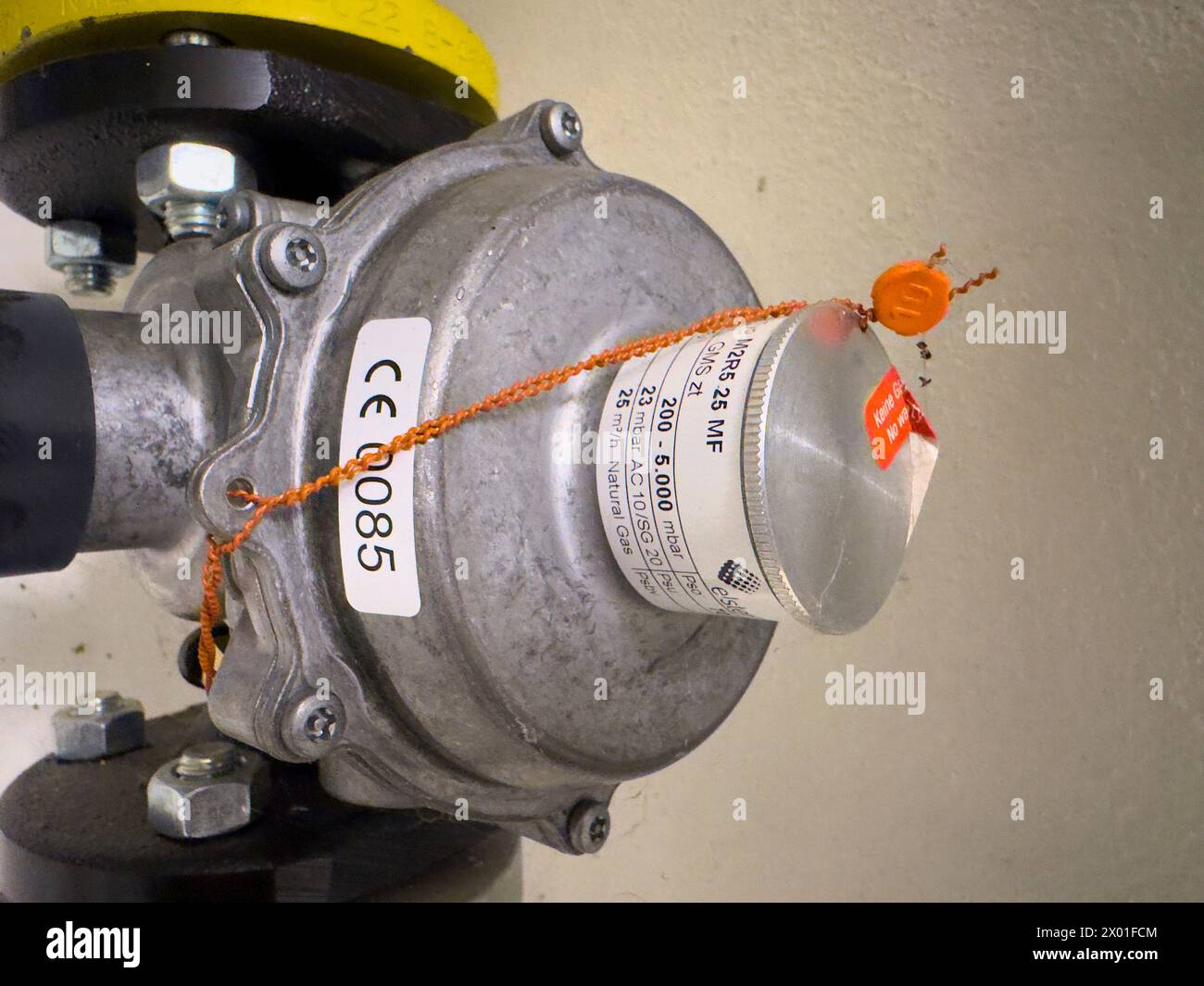 Gas connection in the basement of a residential building on Mar 3, 2024 ...