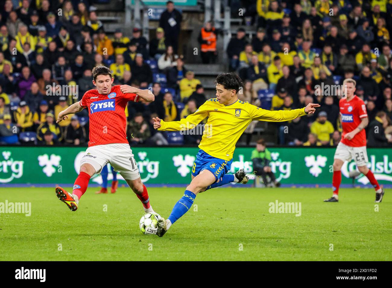 Brondby, Denmark. 08th Apr, 2024. Yuito Suzuki (28) of Broendby IF and ...