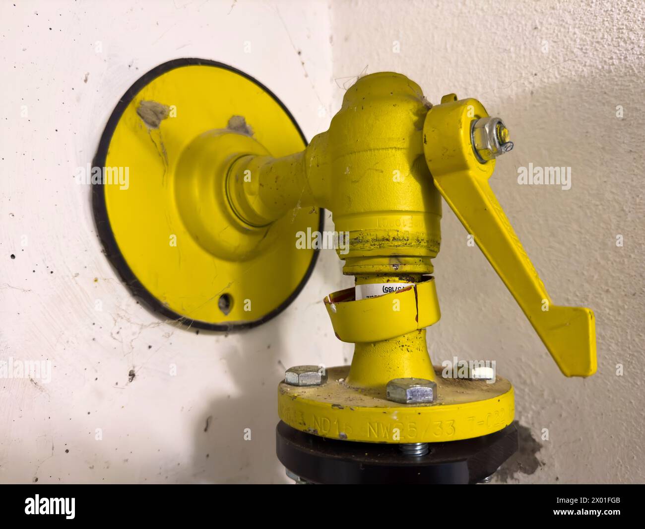 Gas connection in the basement of a residential building on Mar 3, 2024 ...