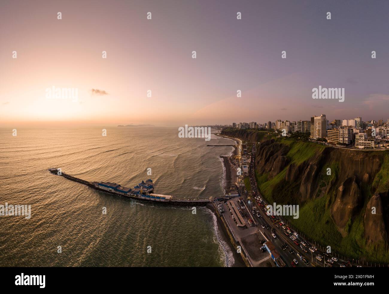 Aerial view of lima coast hi-res stock photography and images - Alamy