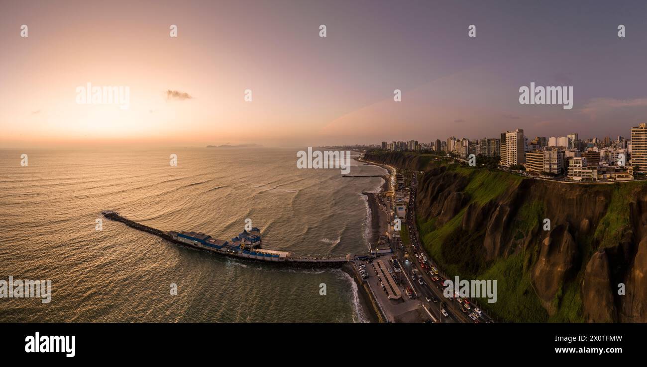 Aerial drone lima hi-res stock photography and images - Alamy