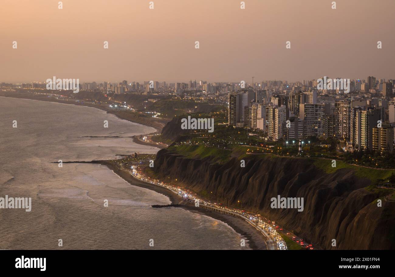 Aerial view of lima coast hi-res stock photography and images - Alamy