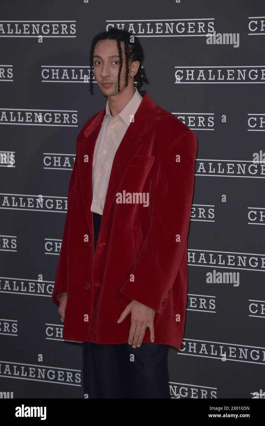 Italy, Rome, April 8th, 2024 - Challengers Premiere Pictured: rapper ...