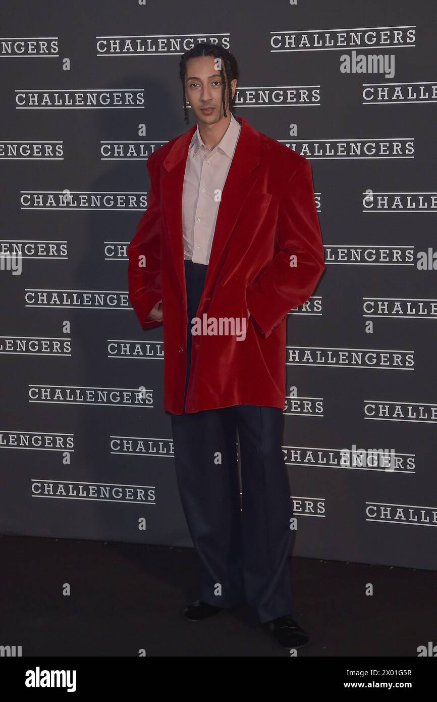 Italy, Rome, April 8th, 2024 - Challengers Premiere Pictured: rapper ...