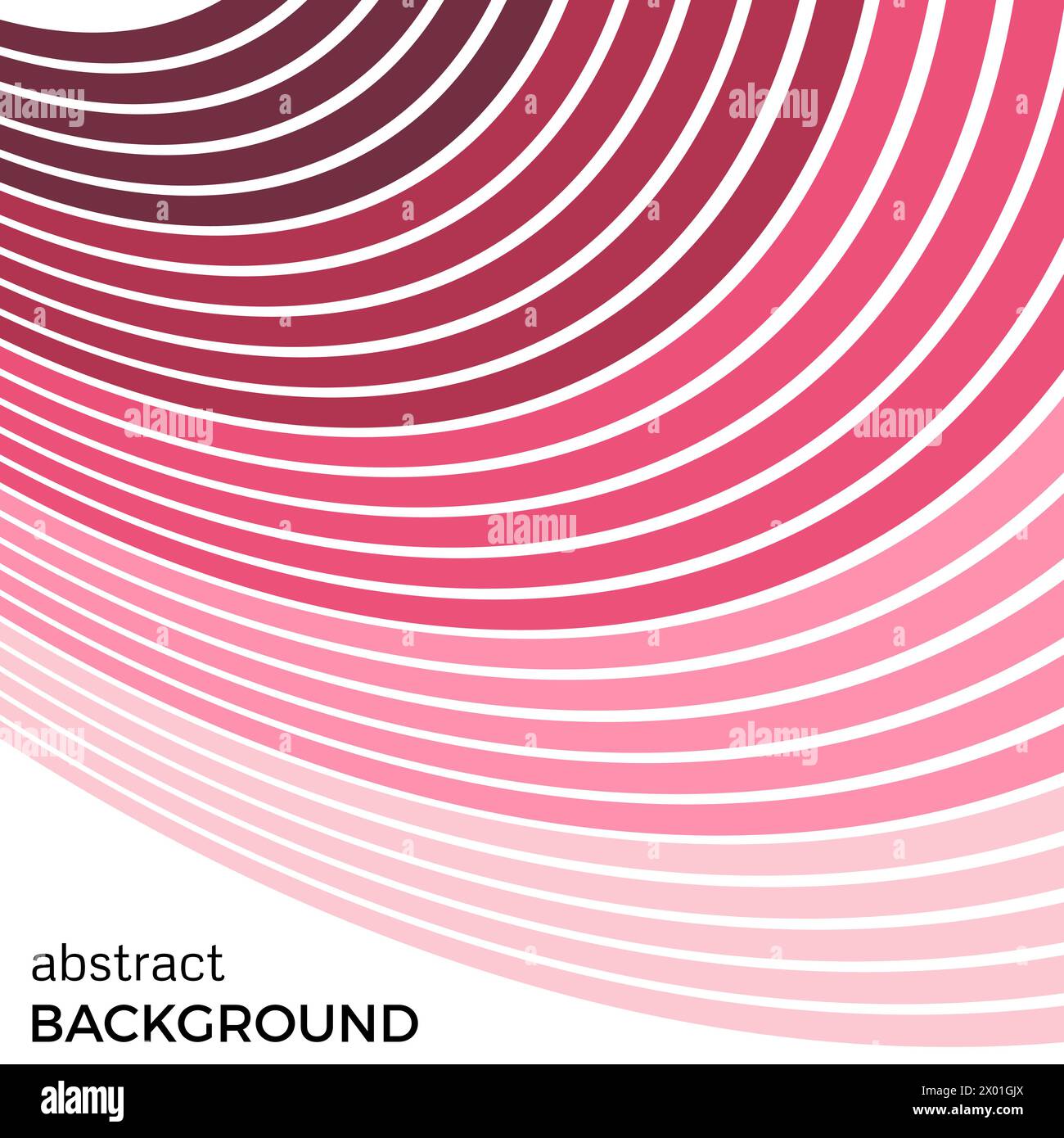 Abstract background with bright red colorful lines. Colored circles ...
