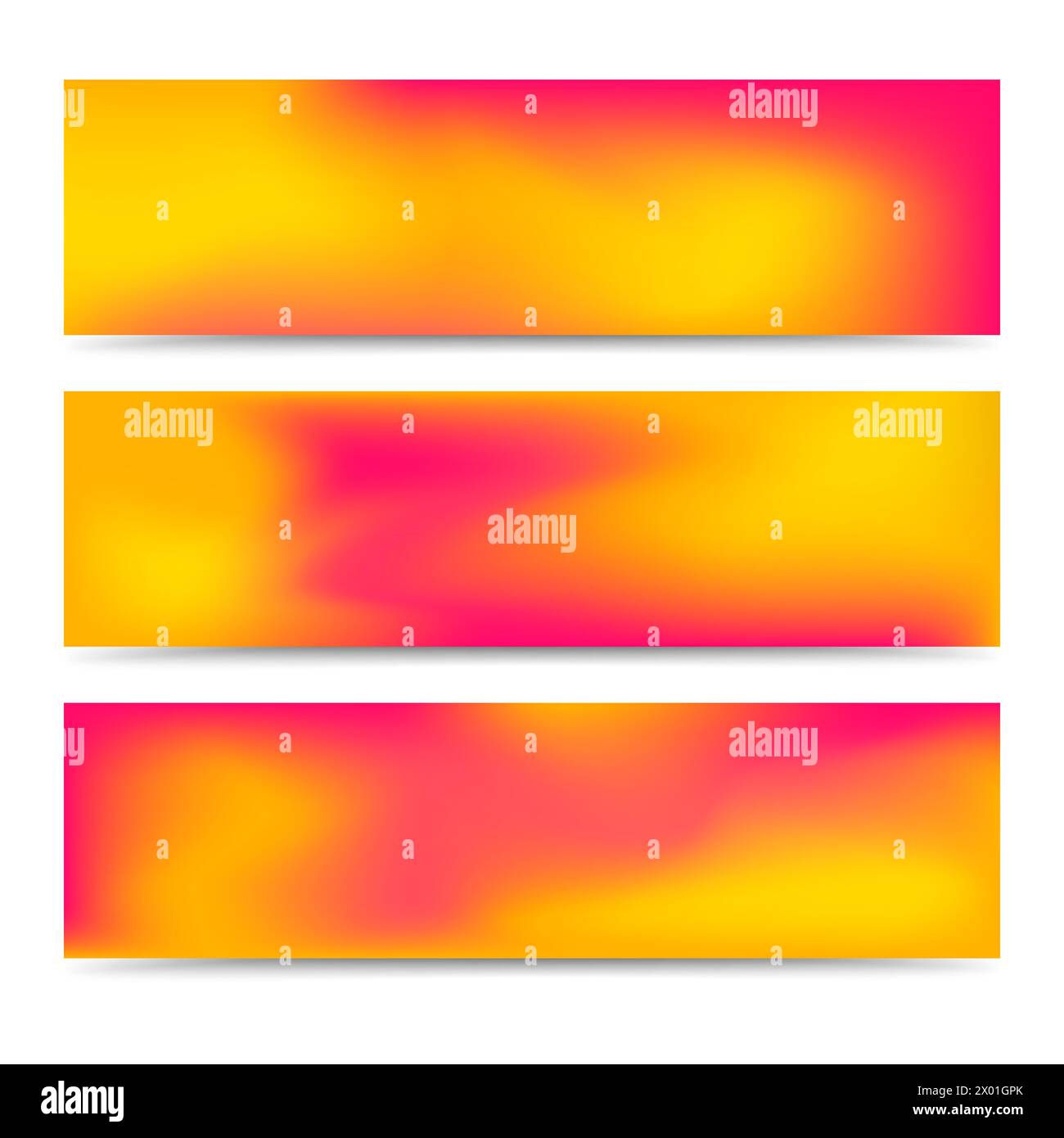 Vector set of rainbow watercolor banners hi-res stock photography and ...