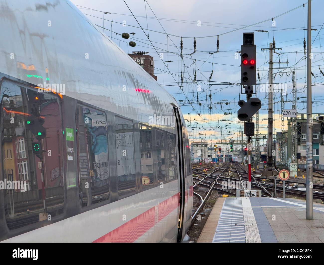 Cologne central station with an ICE train Deutsche Bahn on Feb 25, 2024 ...