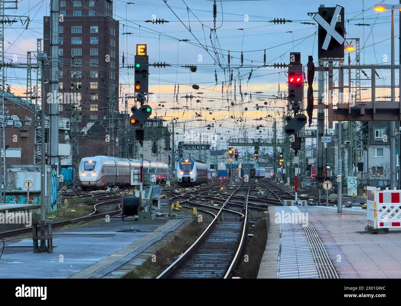 Cologne central station with an ICE train Deutsche Bahn on Feb 25, 2024 ...