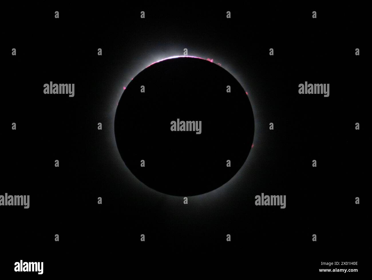 A total solar eclipse is seen from the Indianapolis Motor Speedway, 8 ...