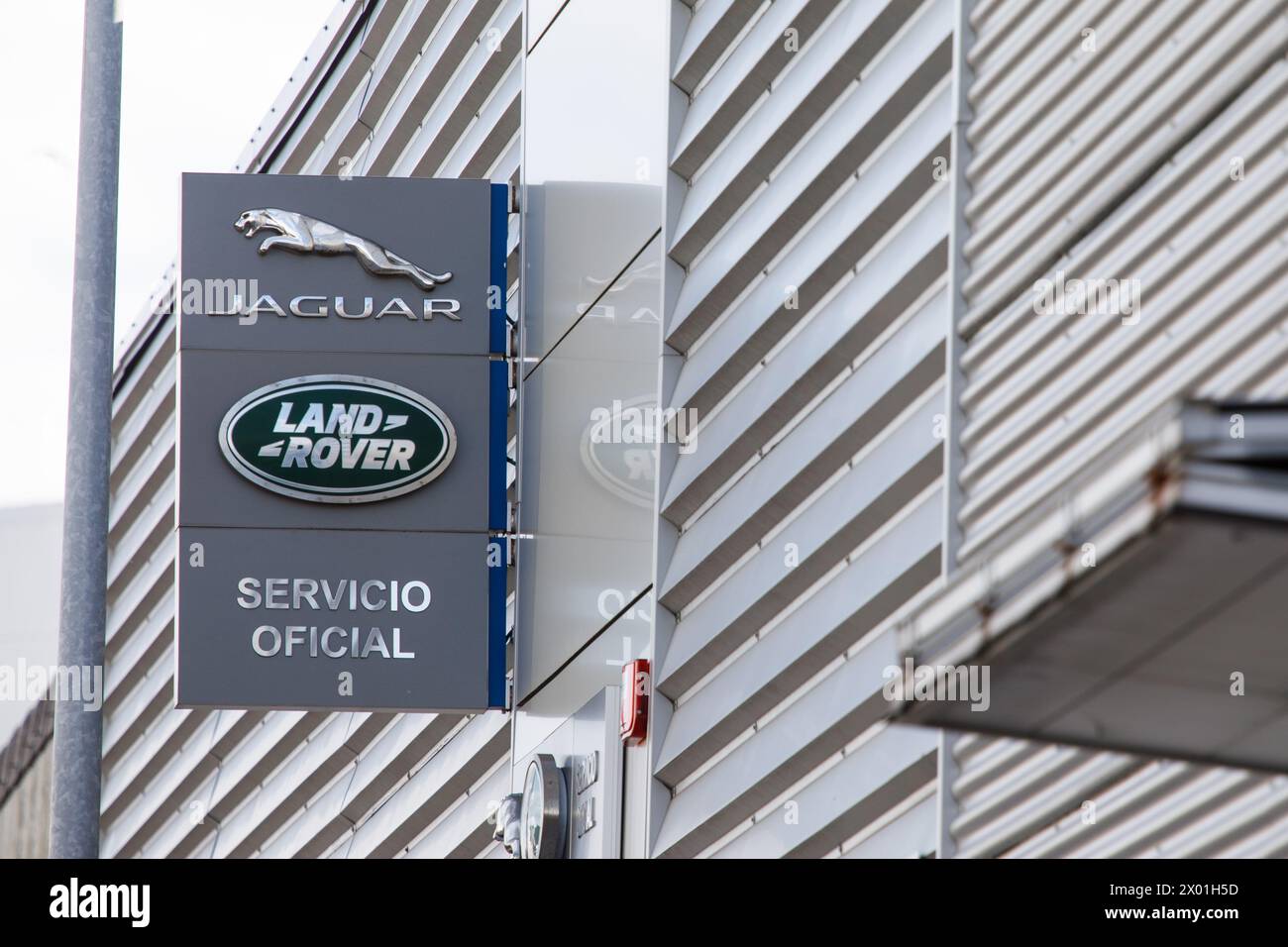 Santander, Spain - April 8, 2024: Poster of the official dealership and ...