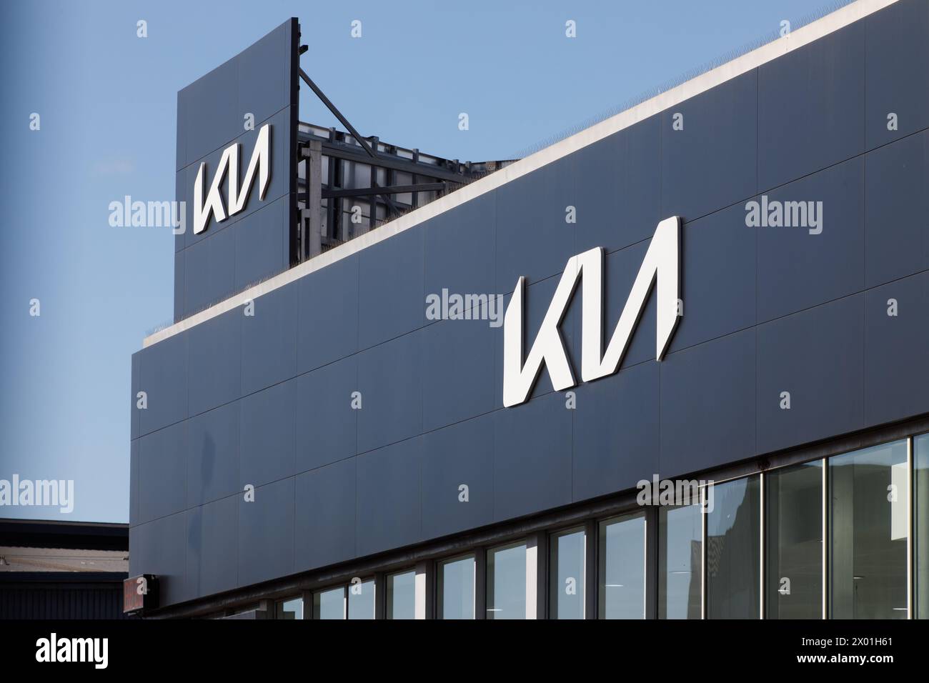 Santander, Spain - April 8, 2024: Poster of the official dealership and ...