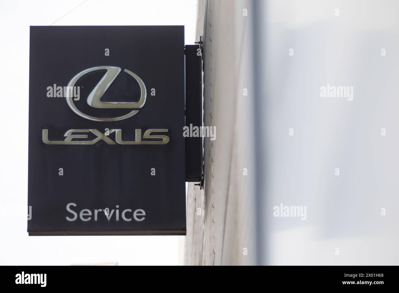 Santander, Spain - April 8, 2024: Poster of the official dealership and ...