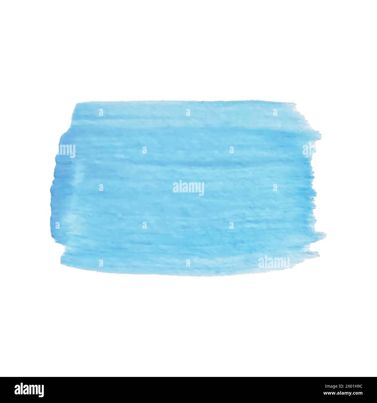 Acrylic blue brush stroke hand drawing, isolated on white background ...