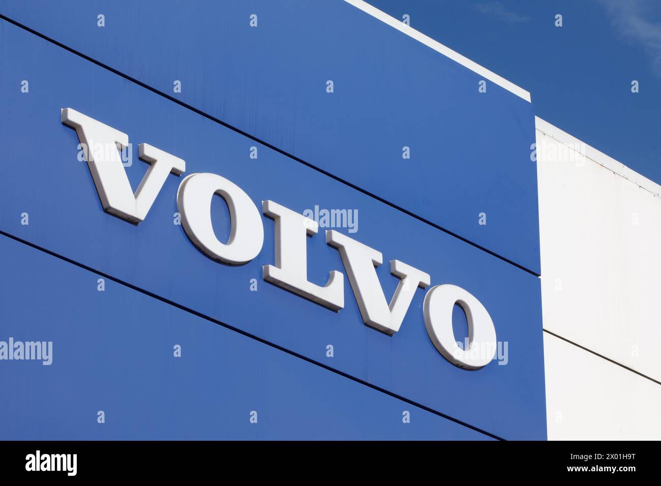 Santander, Spain - April 8, 2024: Poster of the official dealership and ...