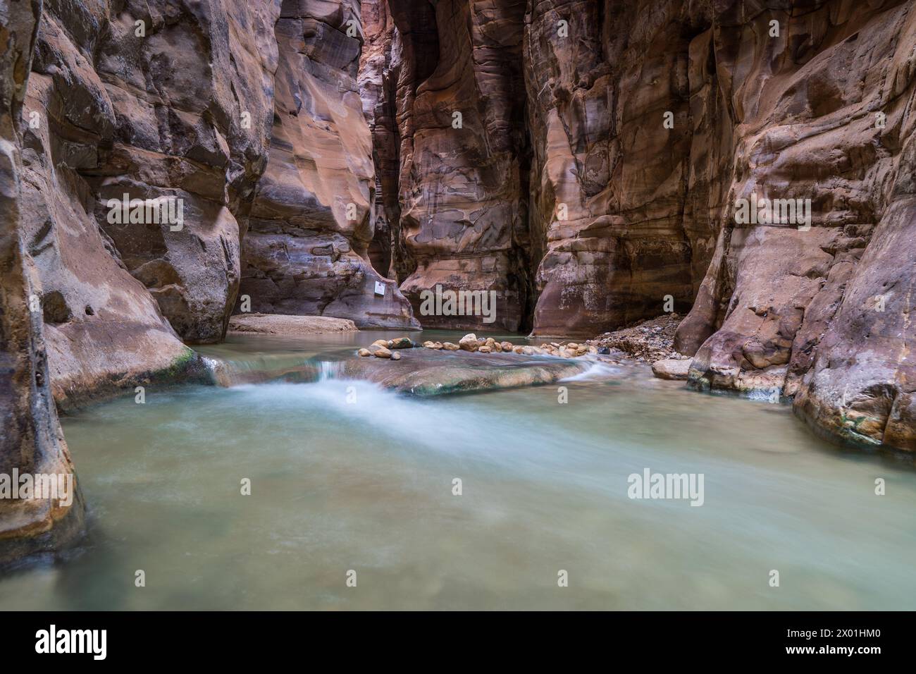 Wadi Mujib/ Arnon Stream in Jordan Stock Photo - Alamy