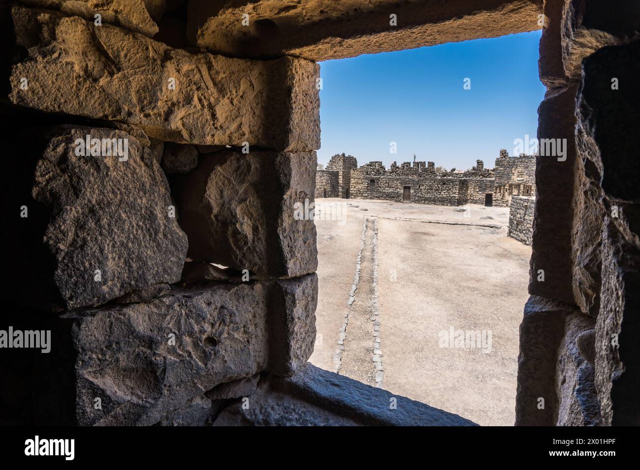 Qasr Azraq / Qasr al-Azraq, Jordan Stock Photo - Alamy