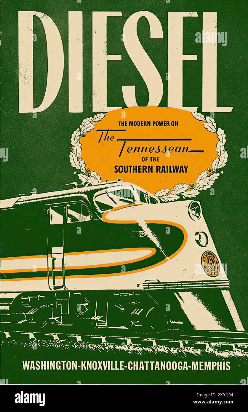 Southern E6 Brochure 1941 - Train vintage photography Stock Photo - Alamy