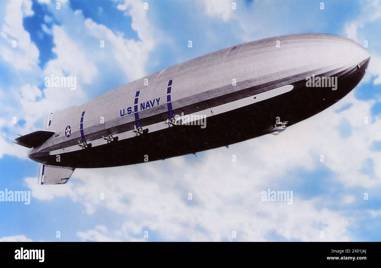 USS Macon - Vintage photography Stock Photo - Alamy