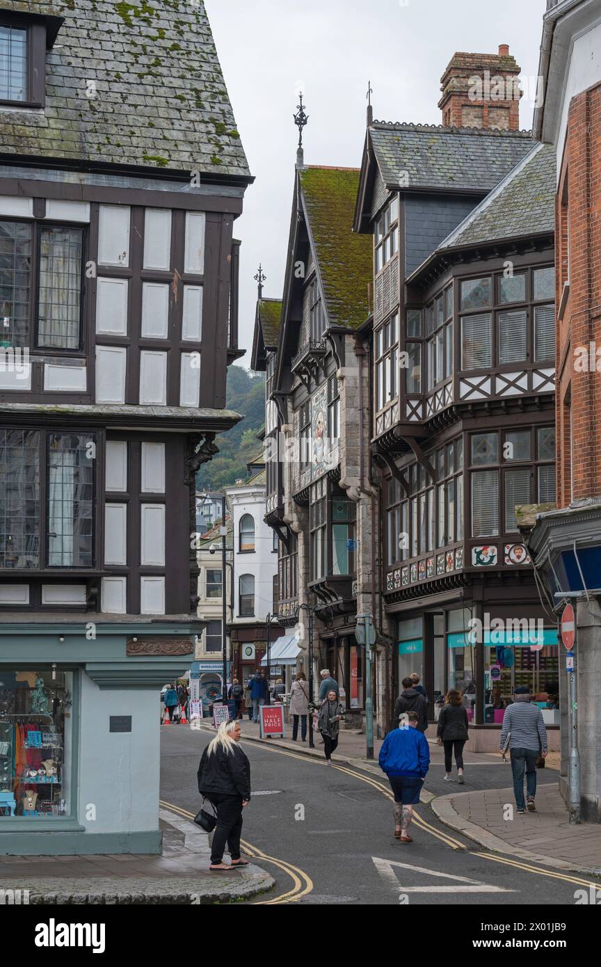 Detailed pictures of timber framed buildings that line the streets in ...