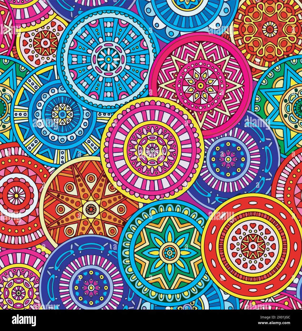 ornamental circles pattern Stock Vector Image & Art - Alamy