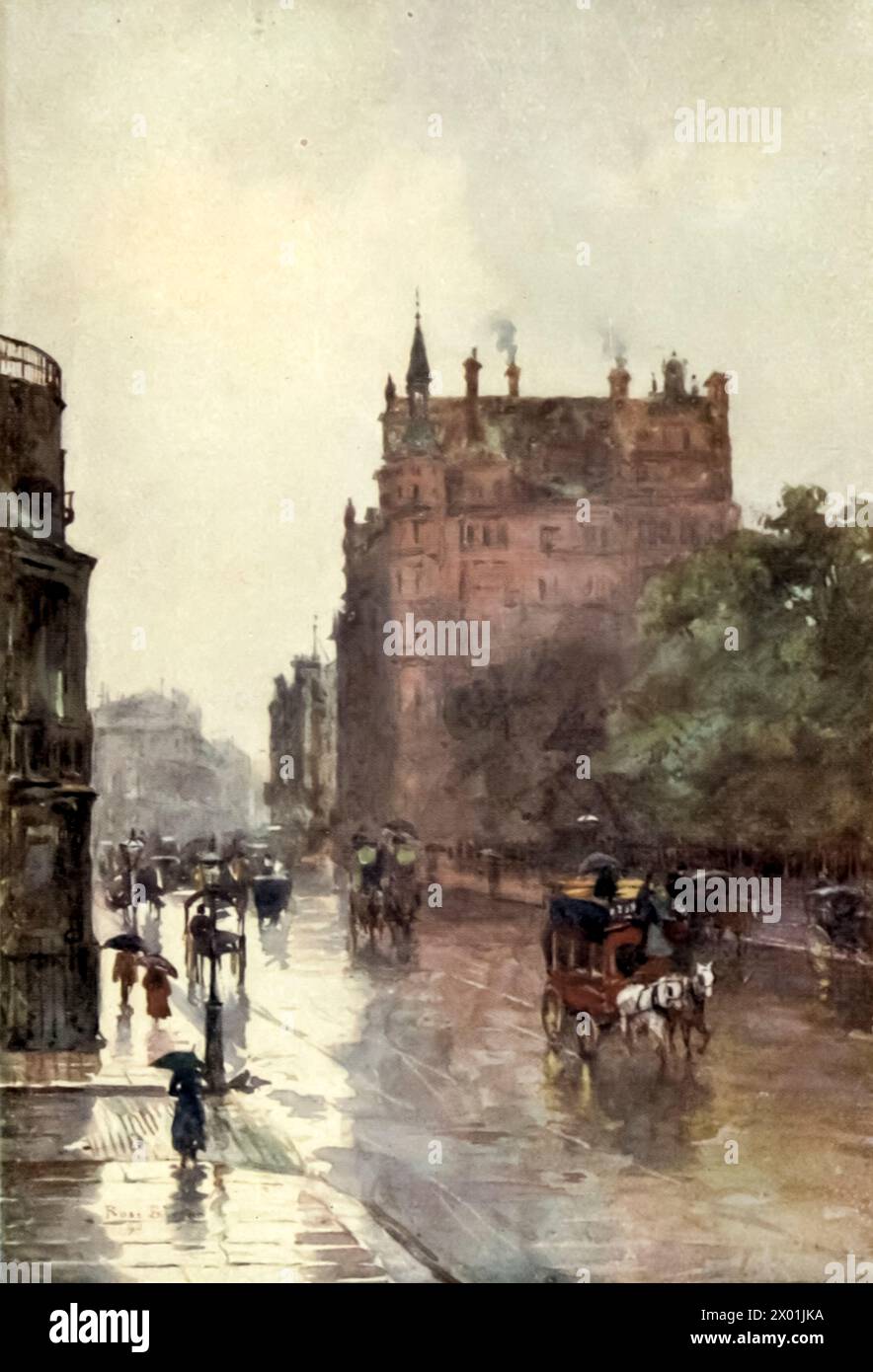 Illustration of the Isthmian Club, Piccadilly, built in 1887 and pulled ...