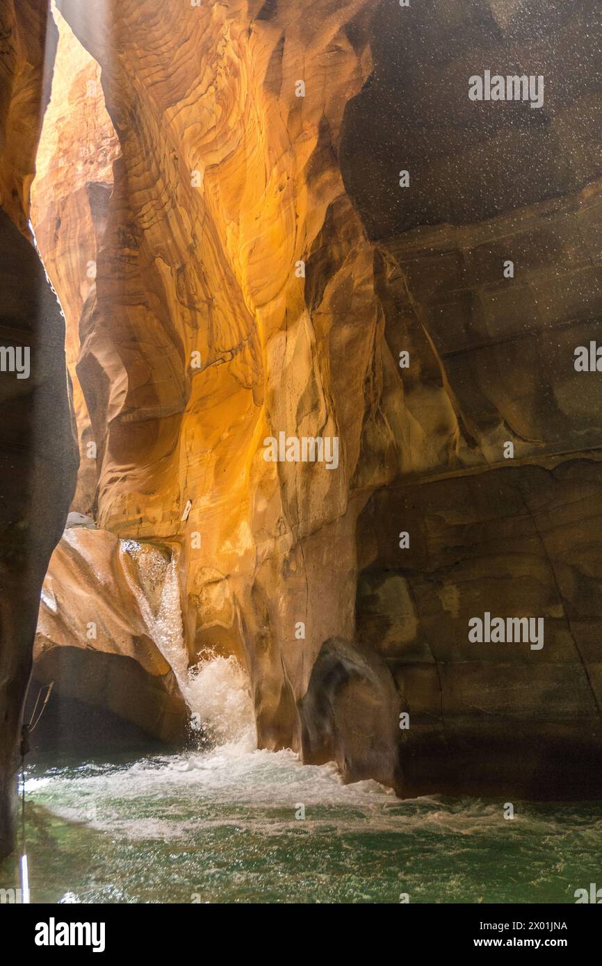 Wadi Mujib/ Arnon Stream in Jordan Stock Photo - Alamy