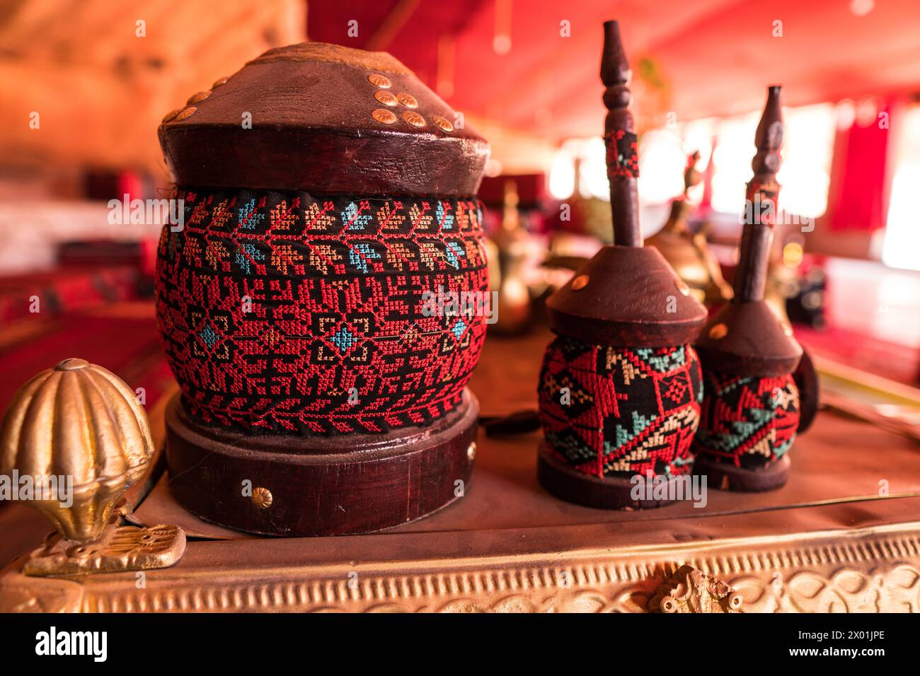 Bedouin art in the Wadi Rum desert, Jordan Stock Photo - Alamy