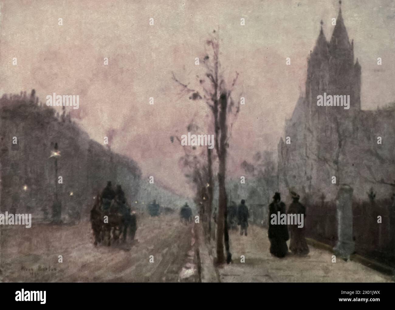 Illustration of Cromwell Road. Watercolour painted by Rose Barton from ...