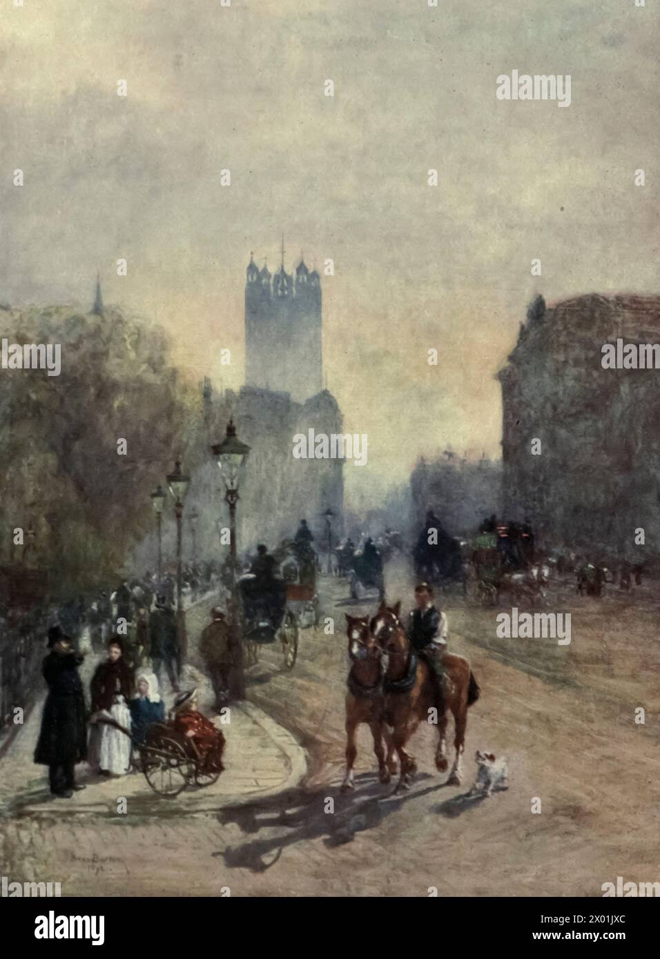 Illustration of Parliament Street. Watercolour painted by Rose Barton ...