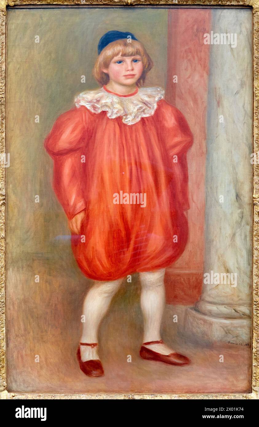 "Claude Renoir en clown", Pierre-Auguste Renoir, Musee de L'Orangerie ...