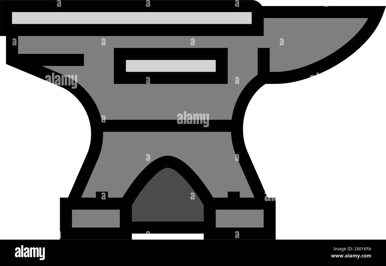 anvil blacksmith color icon vector illustration Stock Vector Image & Art - Alamy