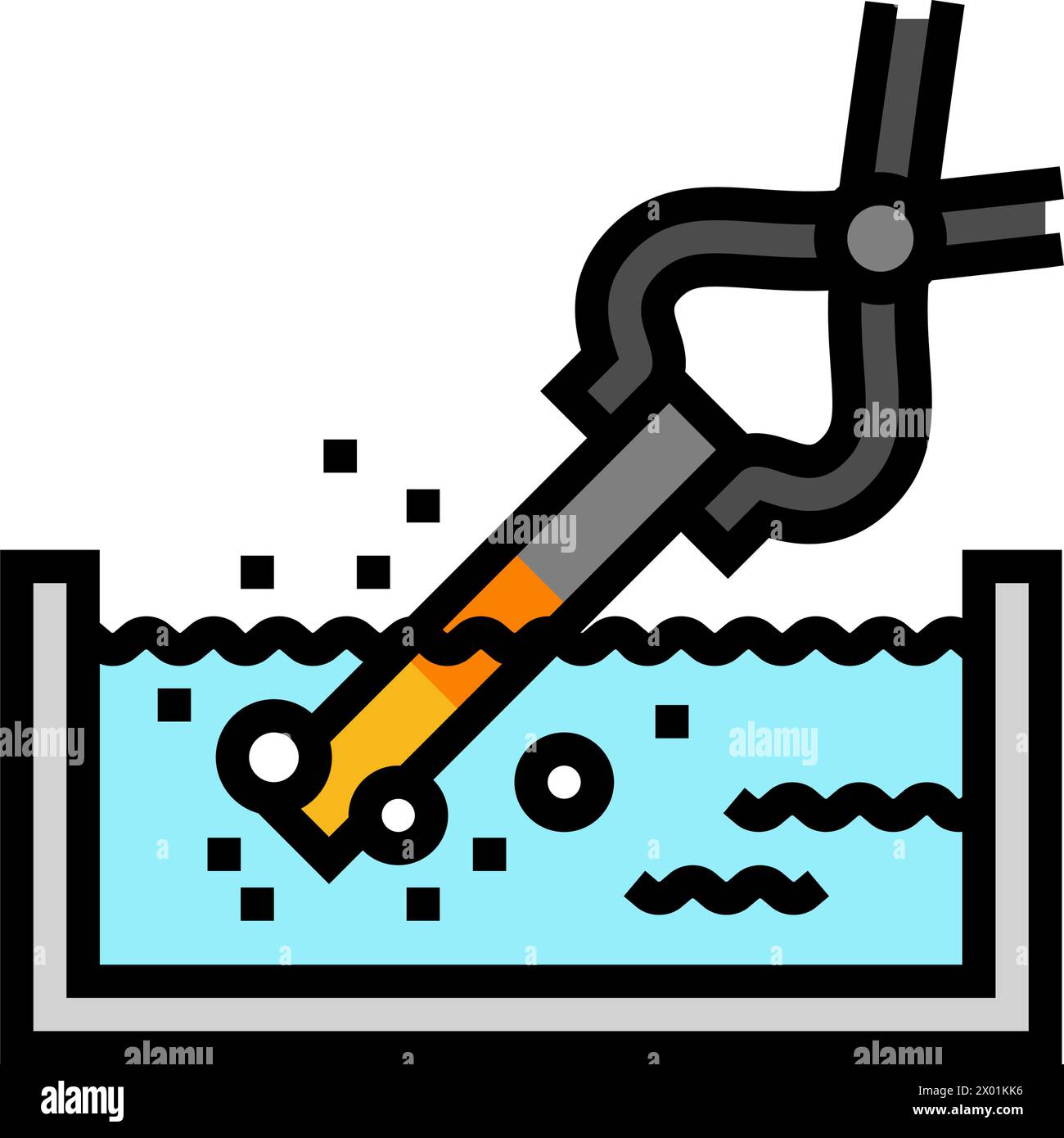 quenching blacksmith color icon vector illustration Stock Vector Image ...