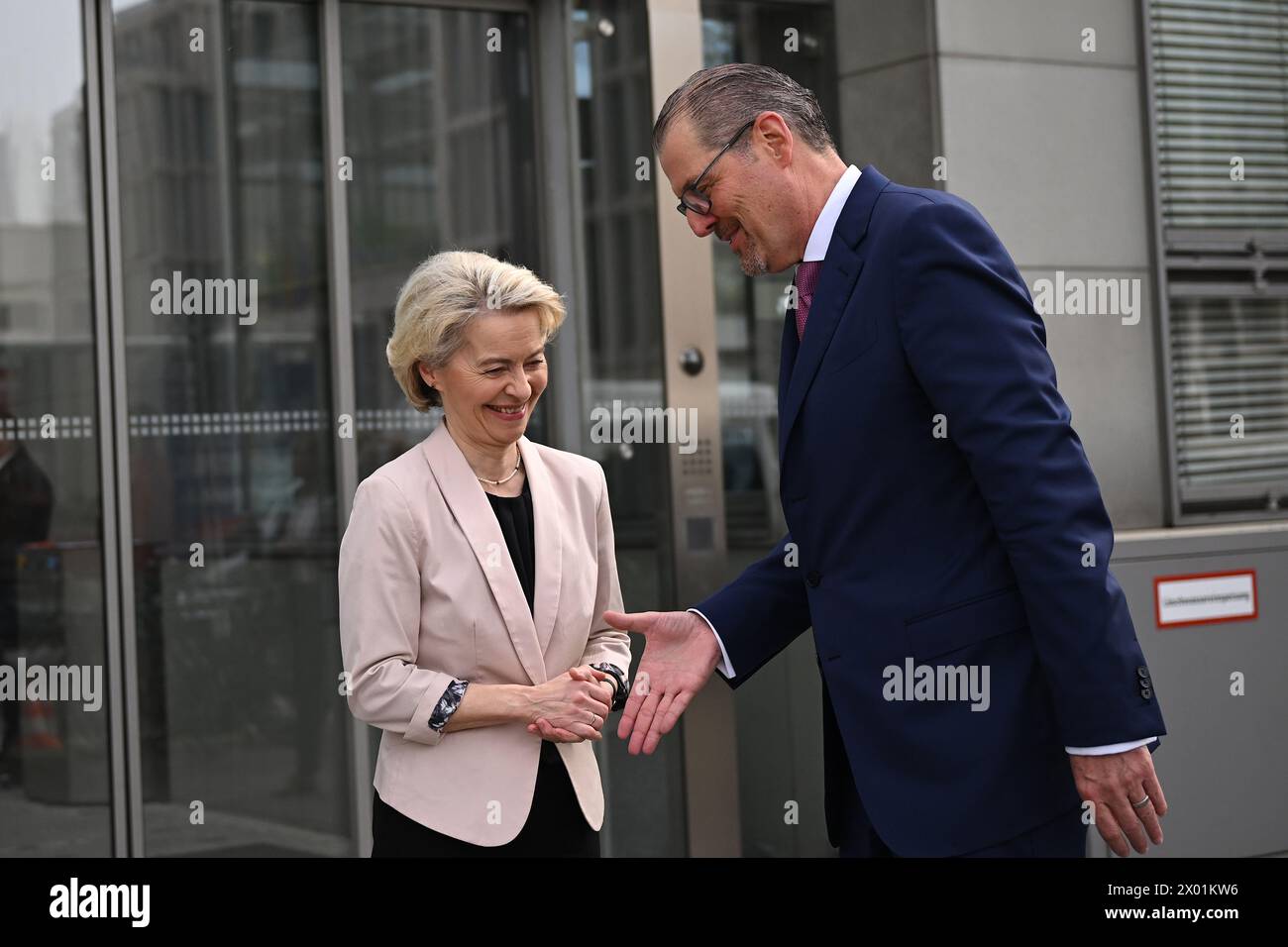 Berlin, Germany. 09th Apr, 2024. Ursula von der Leyen, President of the ...