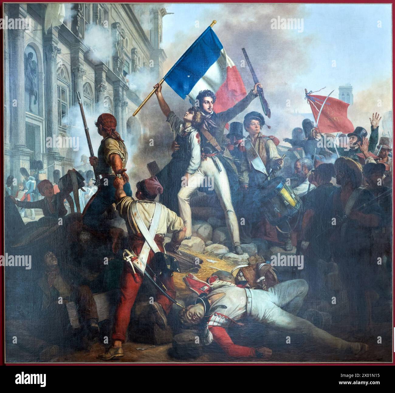 Combat devant lhutel de ville le 28 juillet 1830 hi-res stock ...