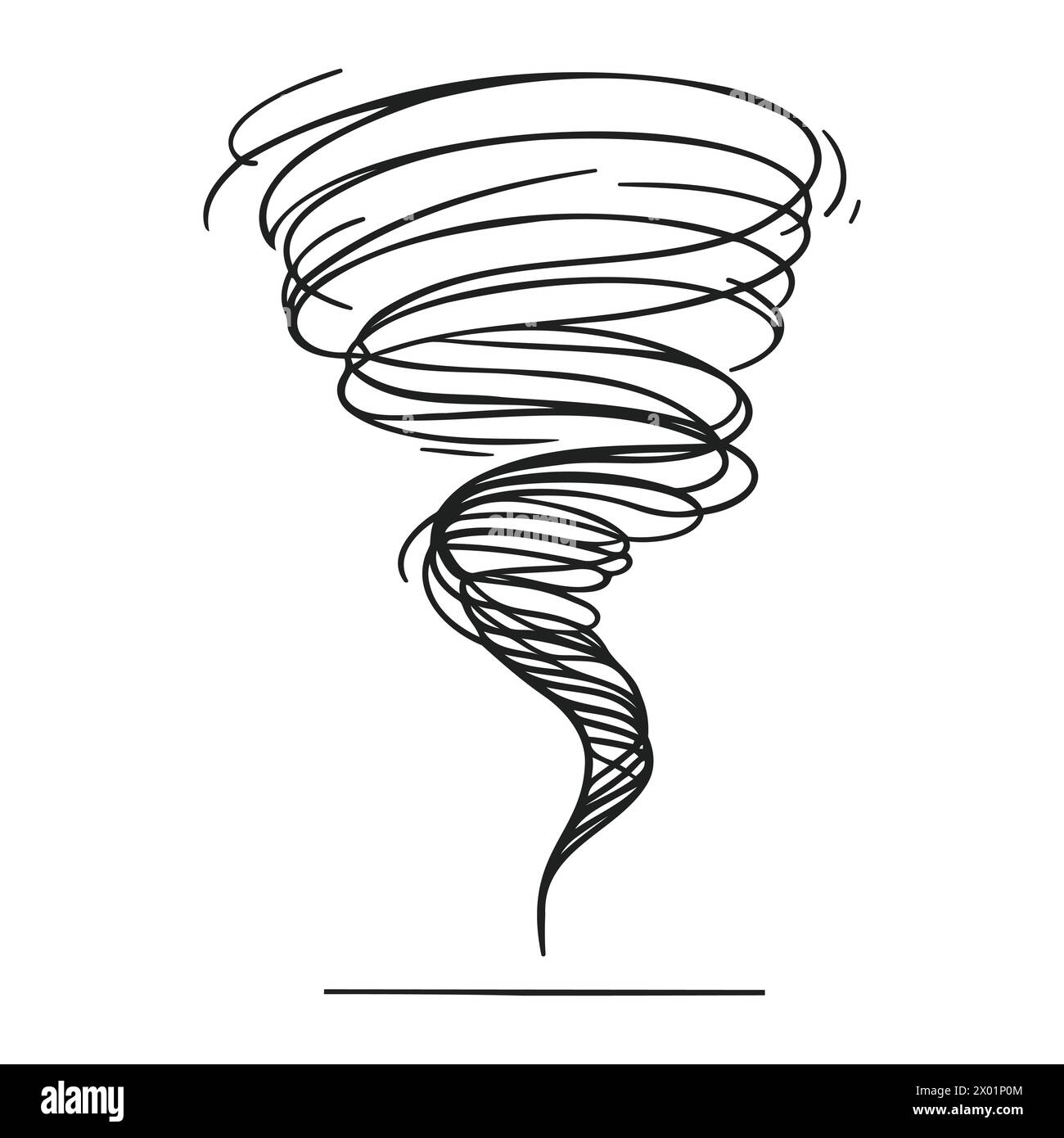One line drawing of a stack of tornado Stock Vector Image & Art - Alamy