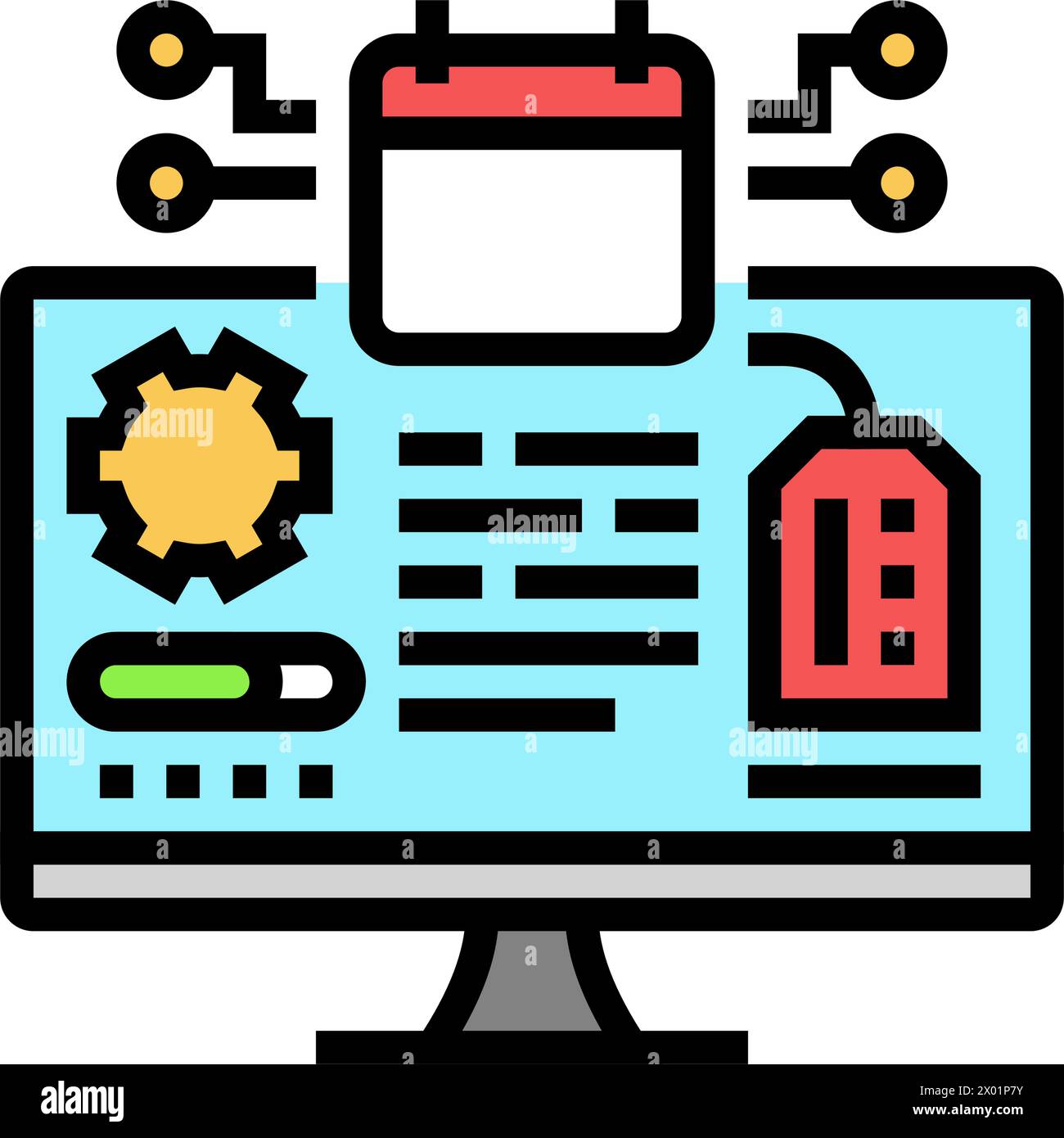 early adopter tech enthusiast color icon vector illustration Stock ...