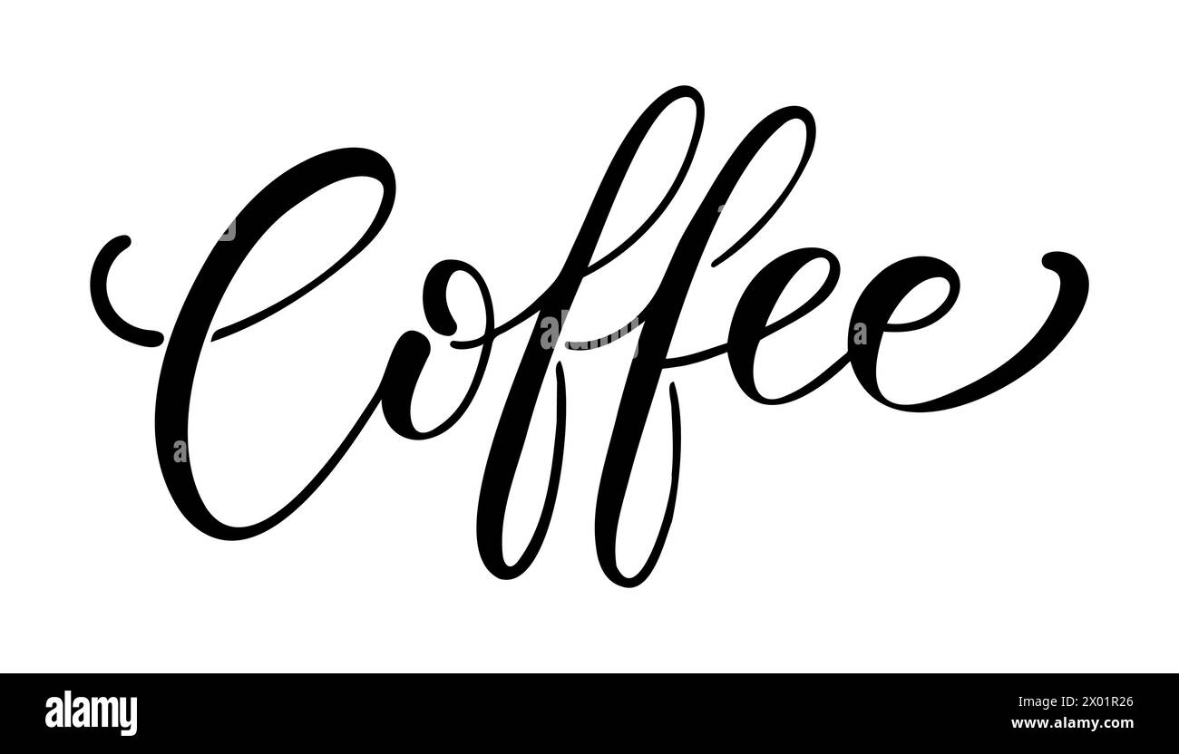 But first coffee. Hand drawn lettering quote for cafe and restaurant ...