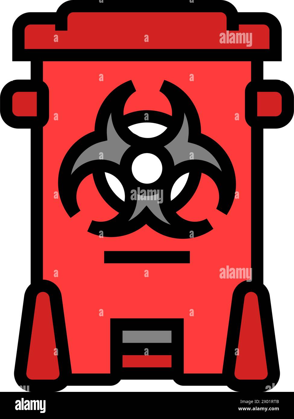 hazardous waste sorting color icon vector illustration Stock Vector ...