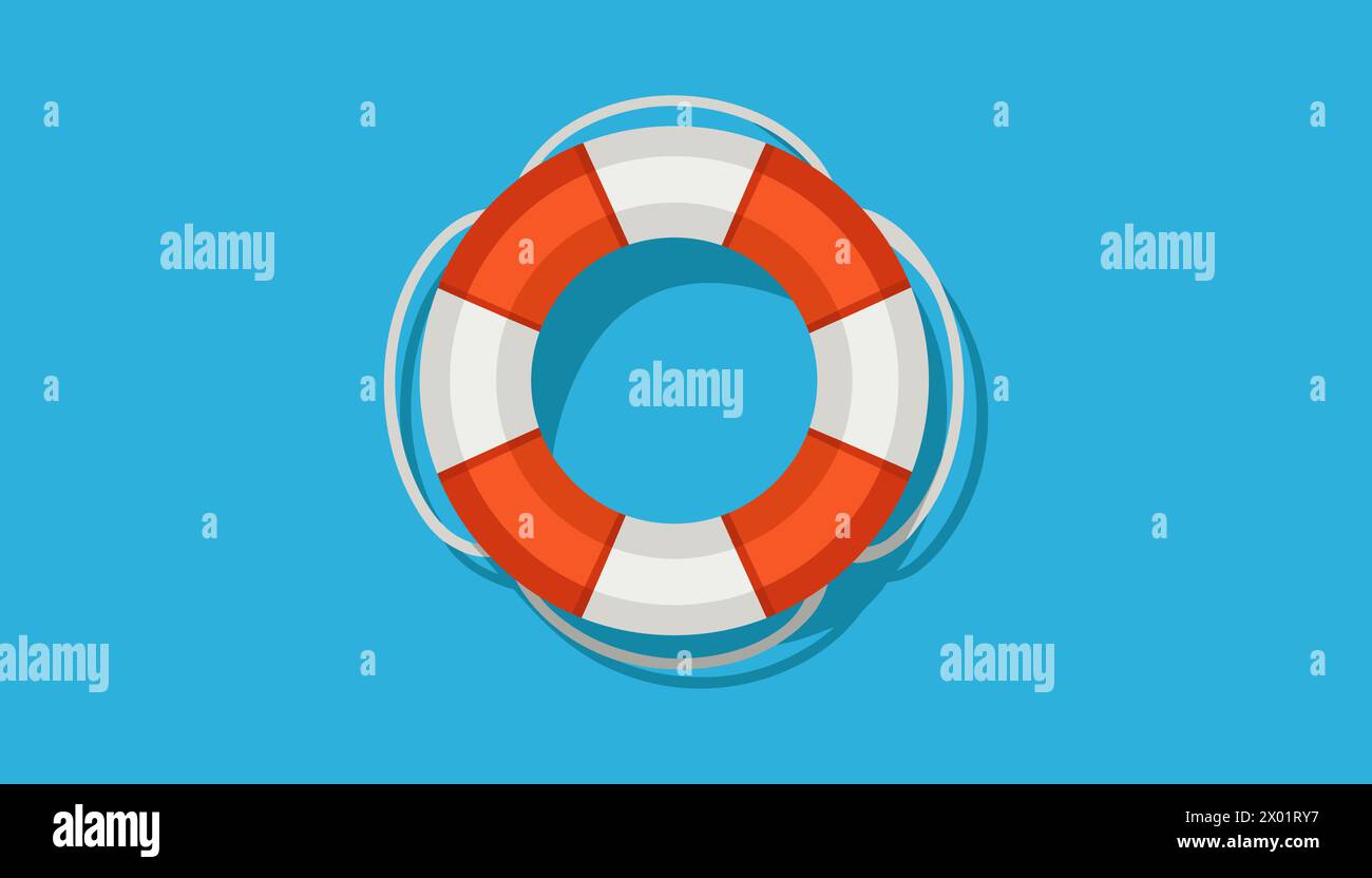 Lifebuoy logo elements, lifeguard lifesaver web vector illustration, ring lifebuoys life safety ...