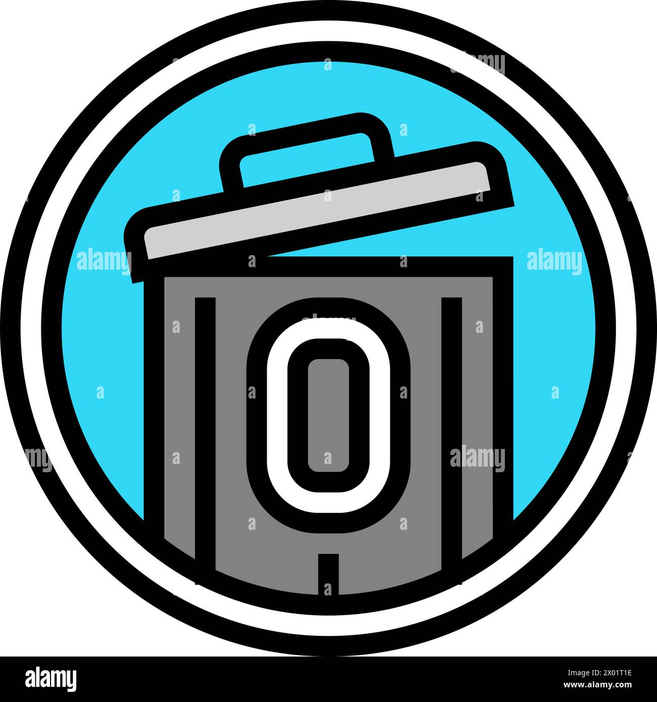 zero waste sorting color icon vector illustration Stock Vector Image ...