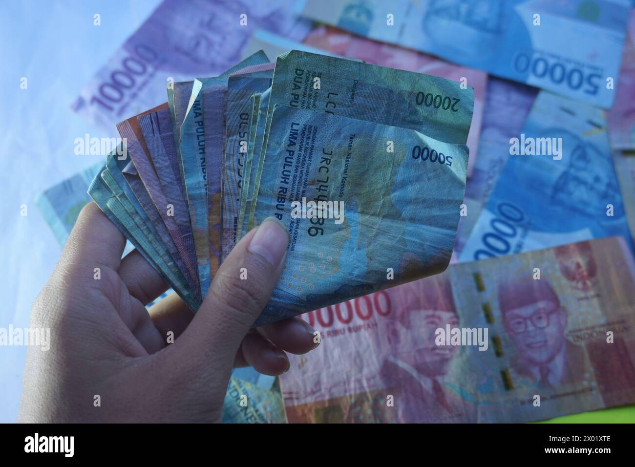 Stock photo of Indonesian rupiah, the official currency of Indonesia ...