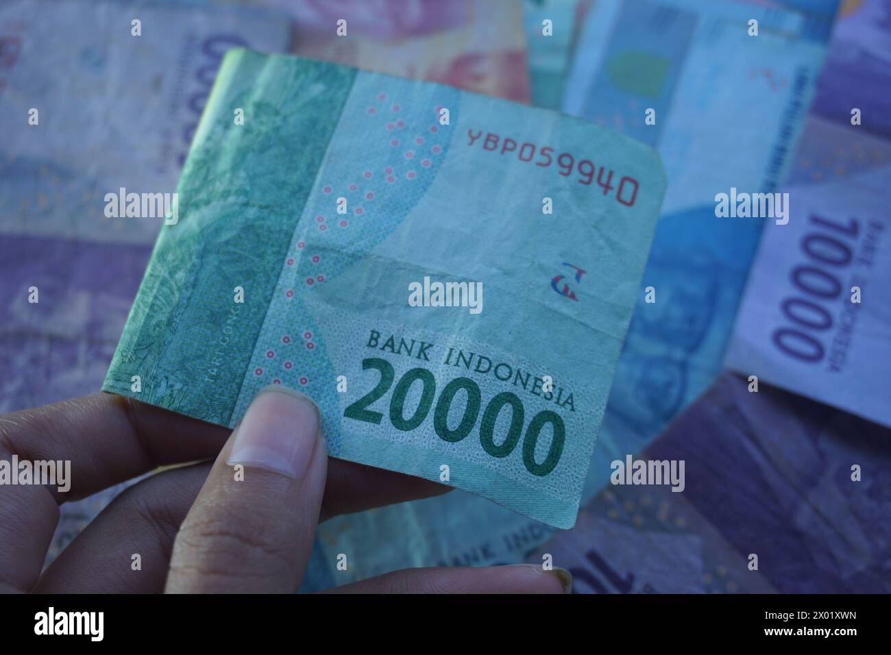 Stock photo of Indonesian rupiah, the official currency of Indonesia ...