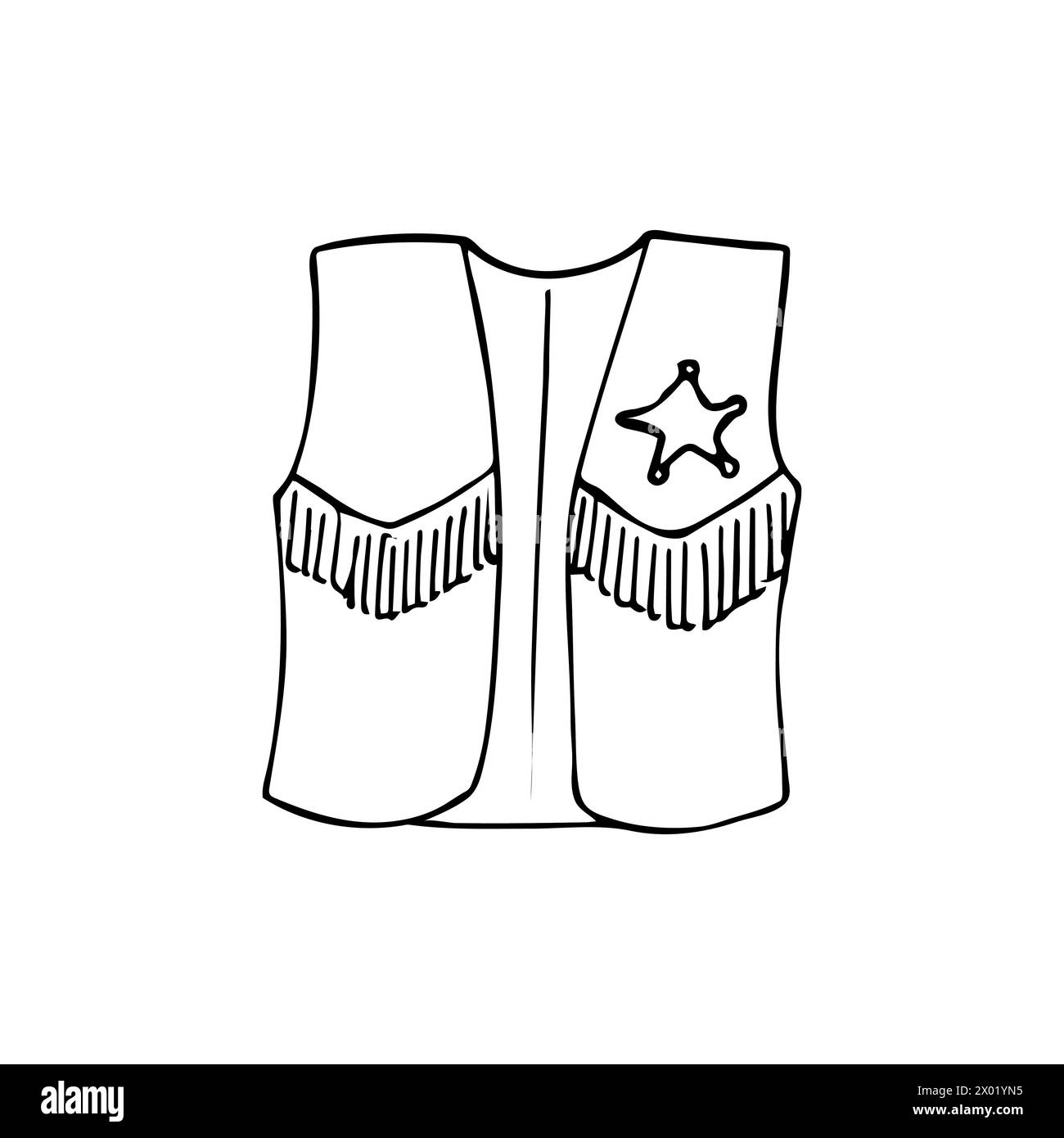 Cowboy Vest Clipart