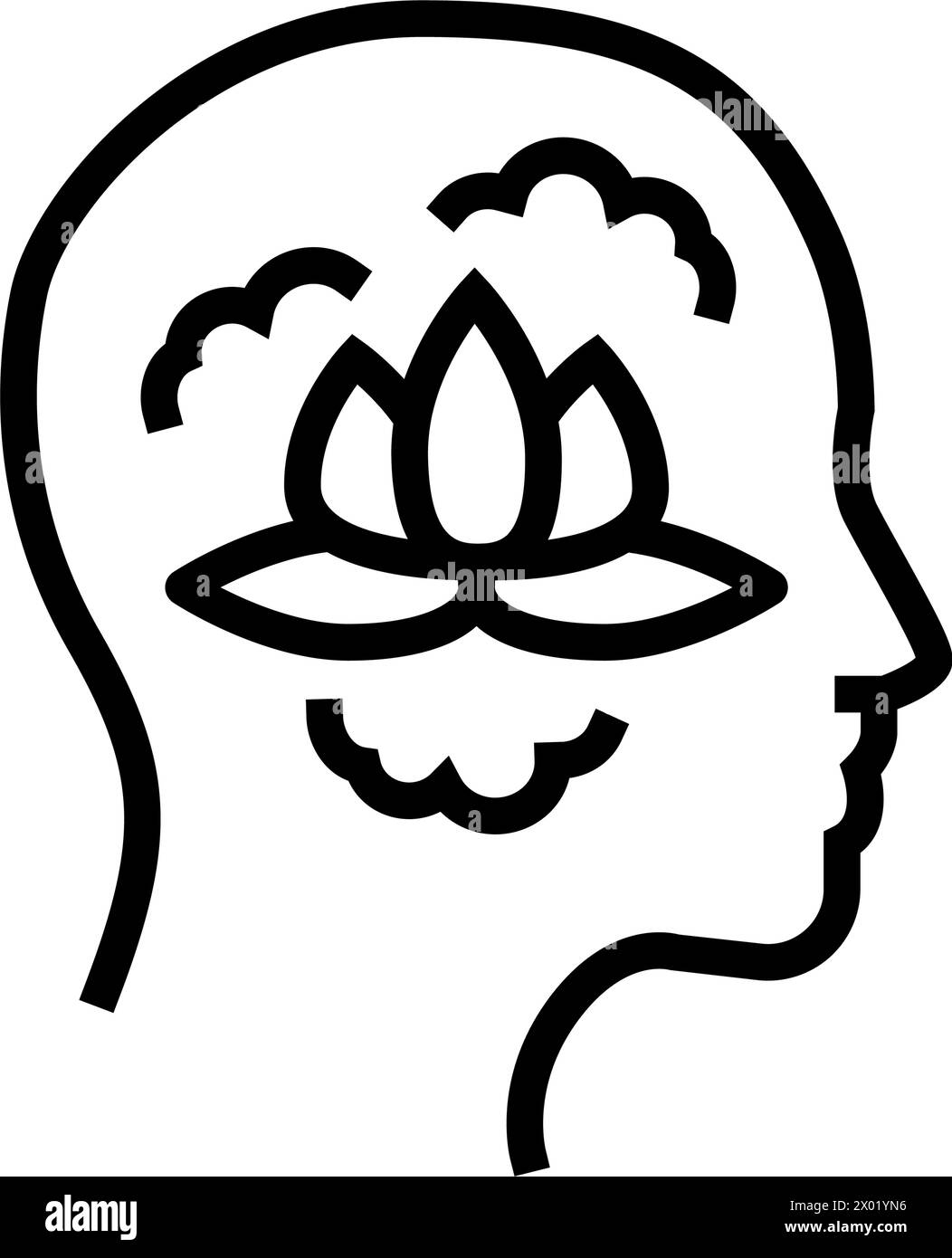 mindful living minimalism lifestyle line icon vector illustration Stock ...