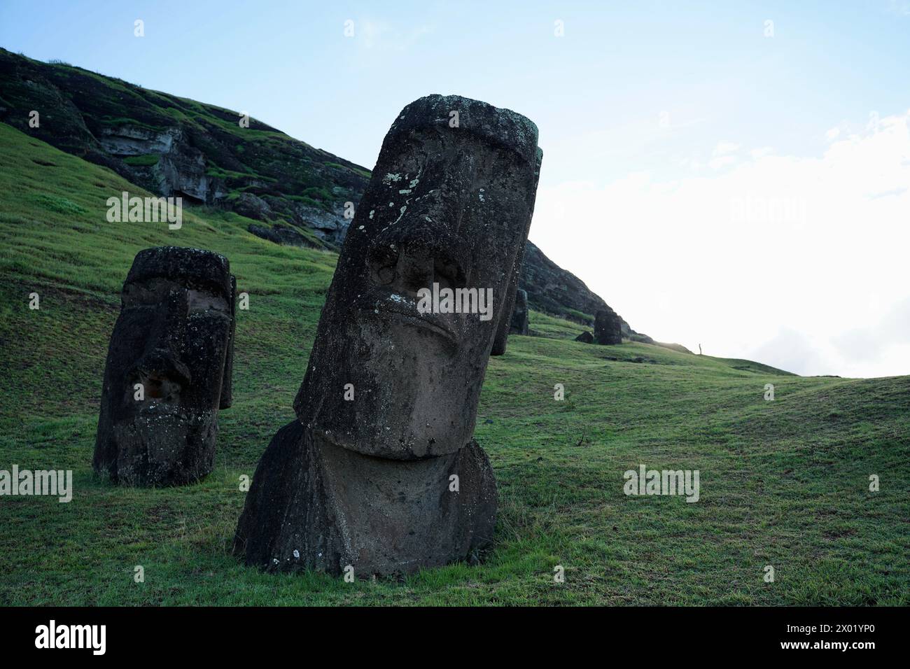 Easter Island. 5th Apr, 2024. This photo taken on April 5, 2024 shows ...