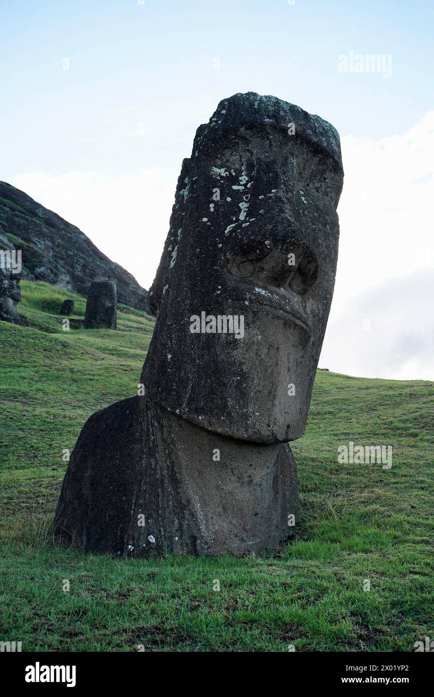 Easter Island. 5th Apr, 2024. This photo taken on April 5, 2024 shows a ...
