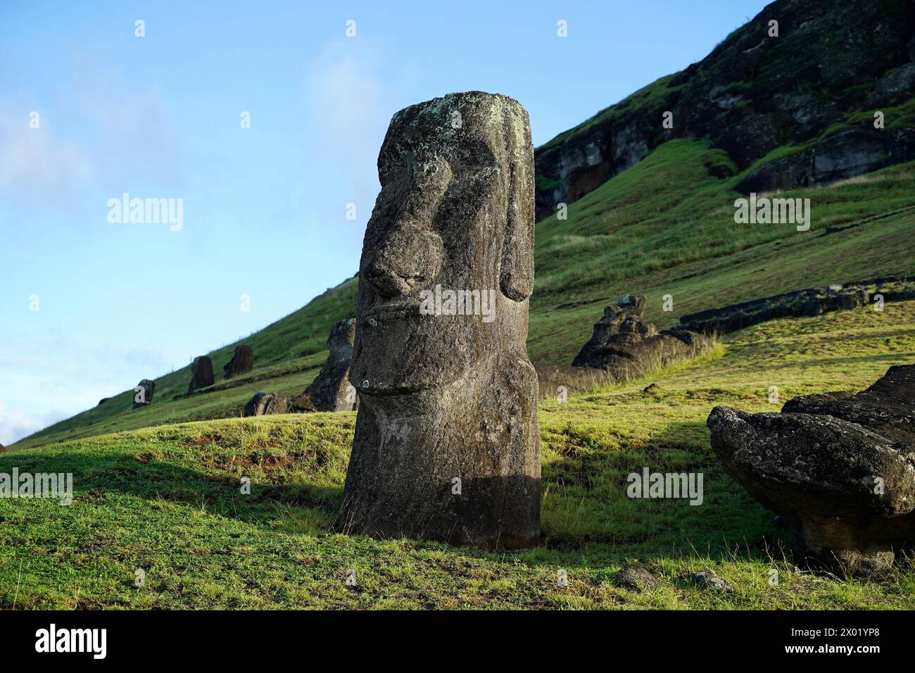 Easter Island. 5th Apr, 2024. This photo taken on April 5, 2024 shows a ...