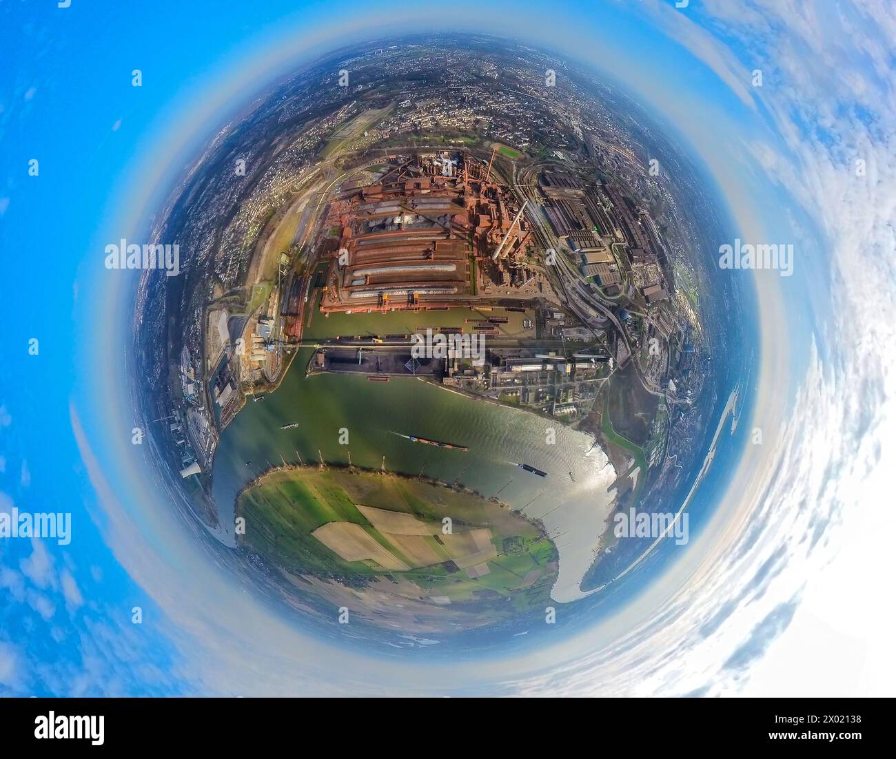 Harbor industrial area earth globe hi-res stock photography and images ...