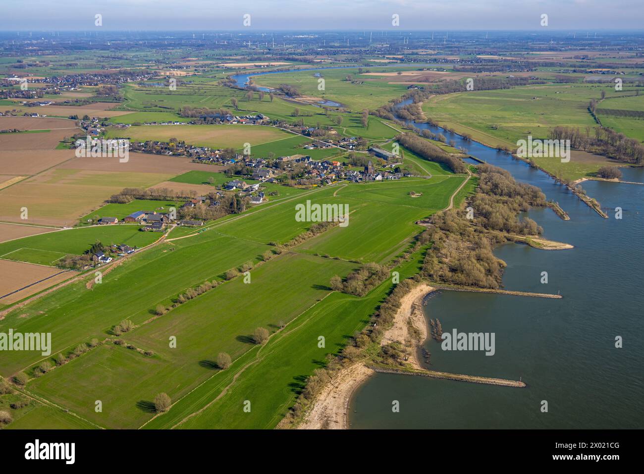 Aerial view, Dornicksche Ward landscape conservation area ...